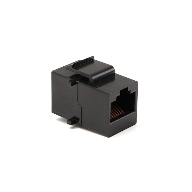 Gniazdo RJ45 kat. 6 standard keystone - czarny